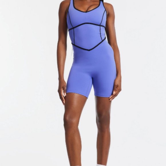 Bandier | Tops | Bandier Vneck Tempo Contrast Seam Catsuit | Poshmark